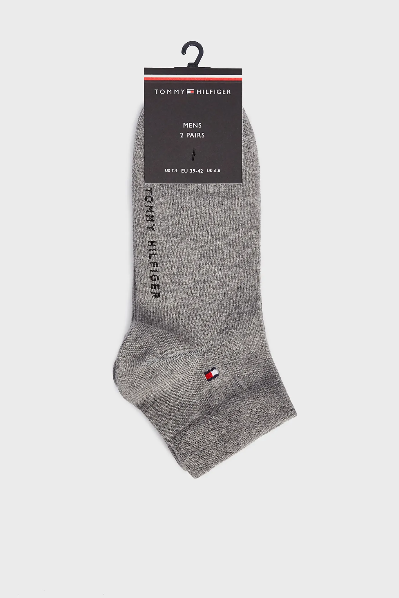 Чоловічі сірі шкарпетки (2 пари) Tommy Hilfiger 342025001 — MD-Fashion