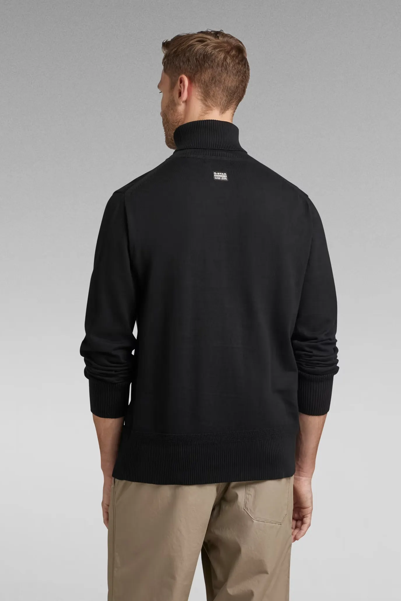 Чоловічий чорний гольф Premium core G-Star RAW D21933,C560 — MD-Fashion