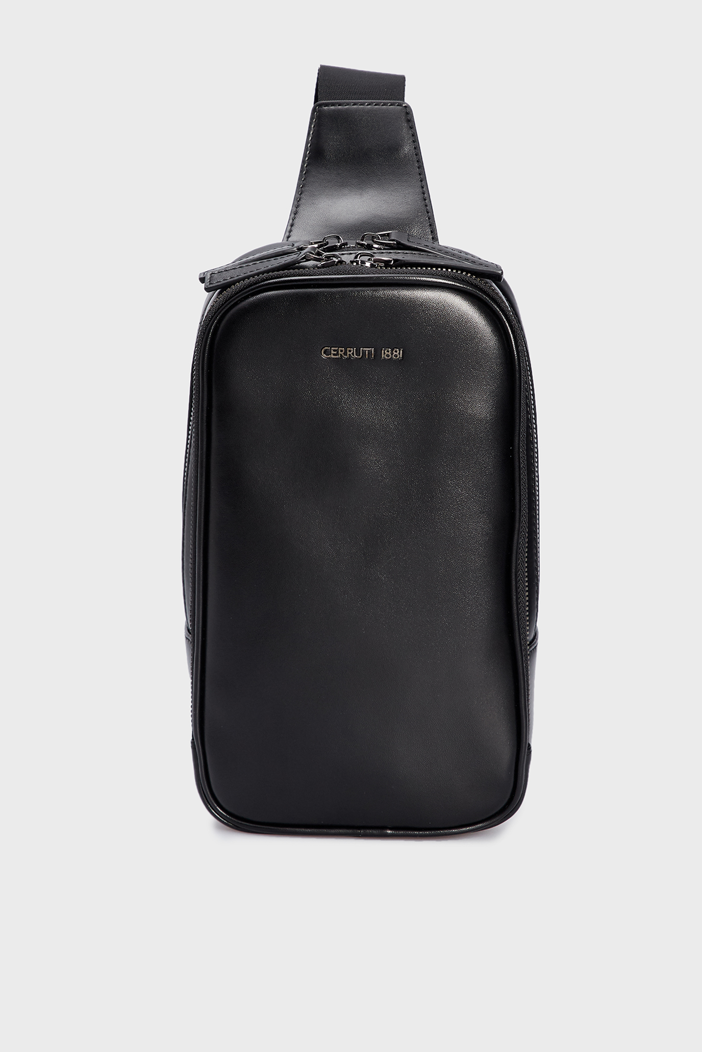 Чоловіча чорна шкіряна сумка SATO Cerruti 1881 CEBO05609M — MD-Fashion