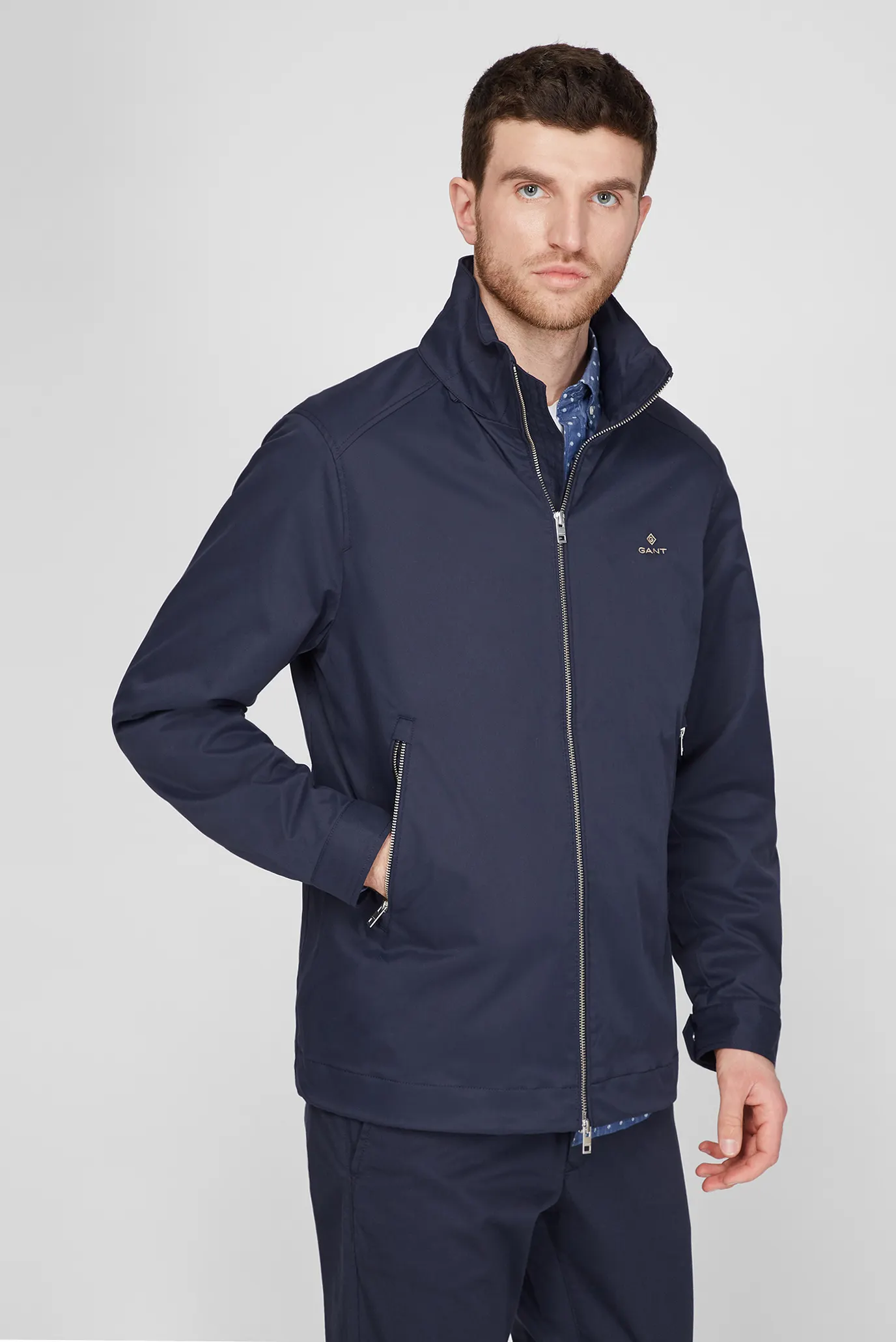 Чоловіча темно-синя куртка MIDLENGTH Gant 7006120 — MD-Fashion