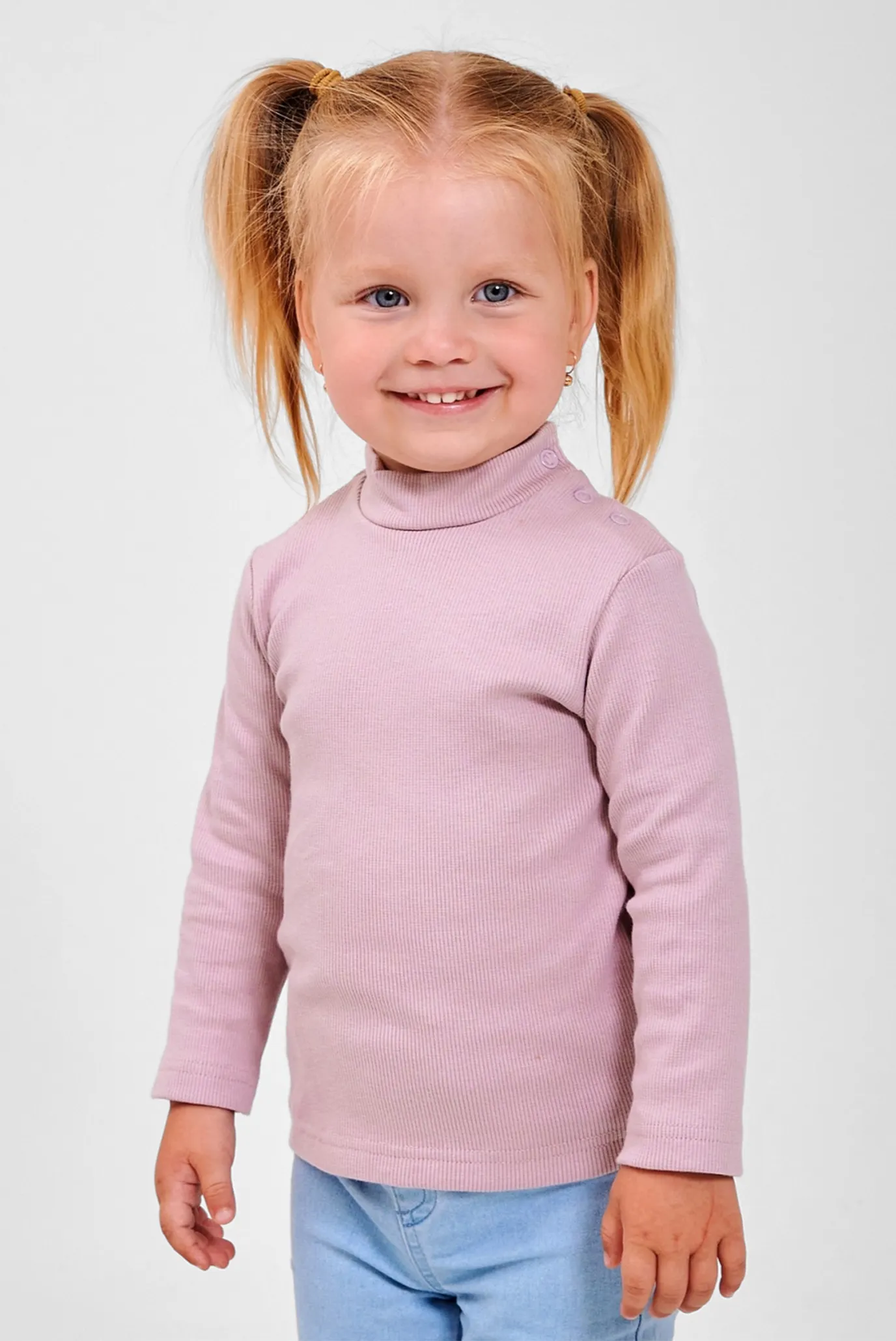 Дитячий пудровий гольф SMIL 114017-SERO-LILOVYJ — MD-Fashion