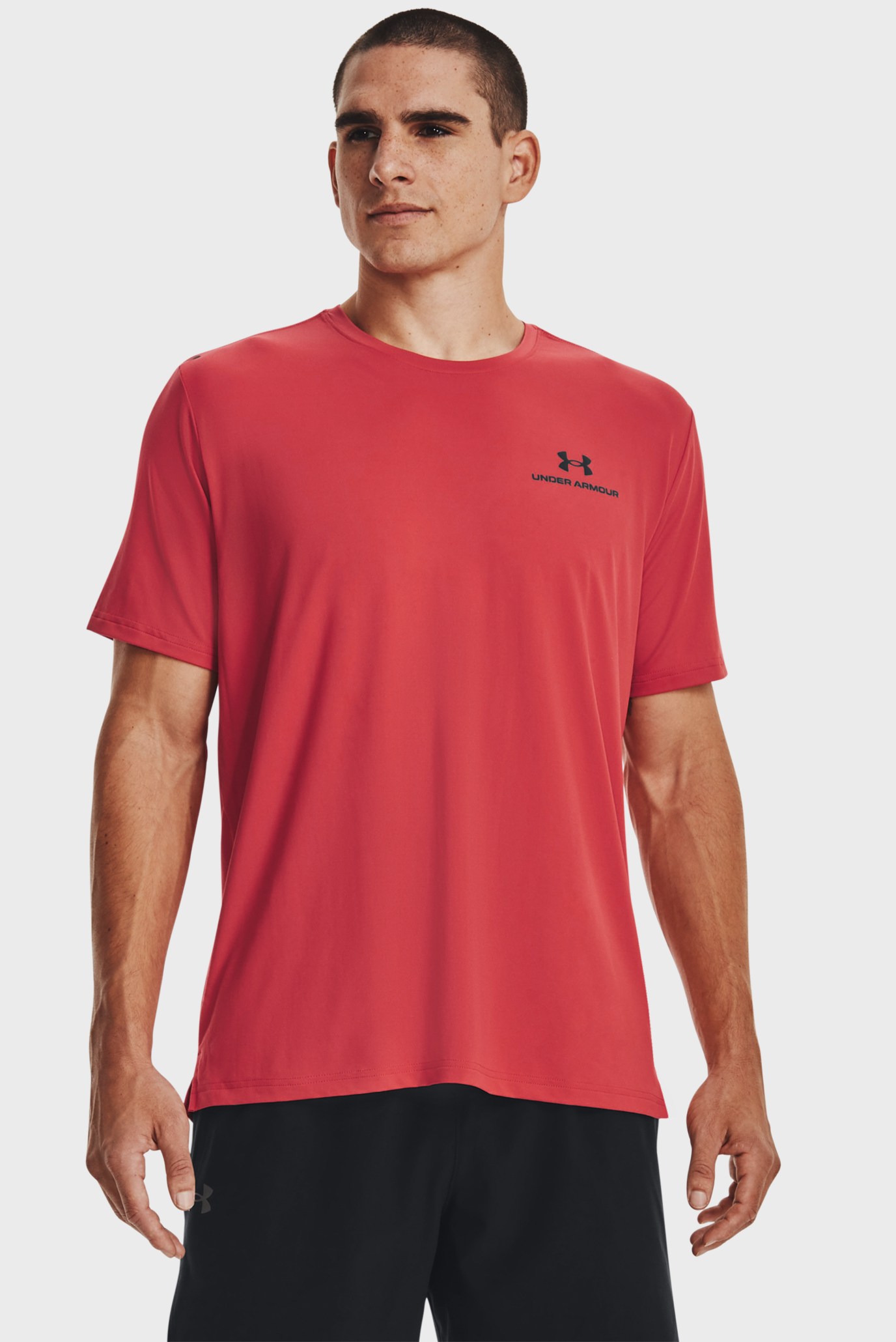 Мужская красная футболка UA Rush Energy SS Under Armour 1366138-638 ...