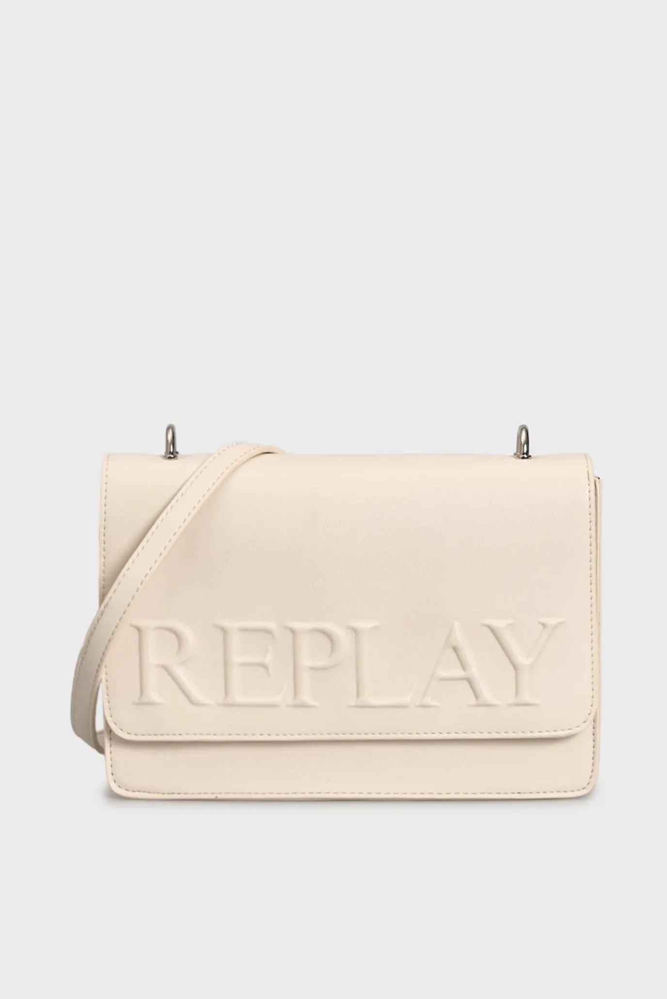 Жіноча біла сумка Replay FW3000.027.A0362B — MD-Fashion