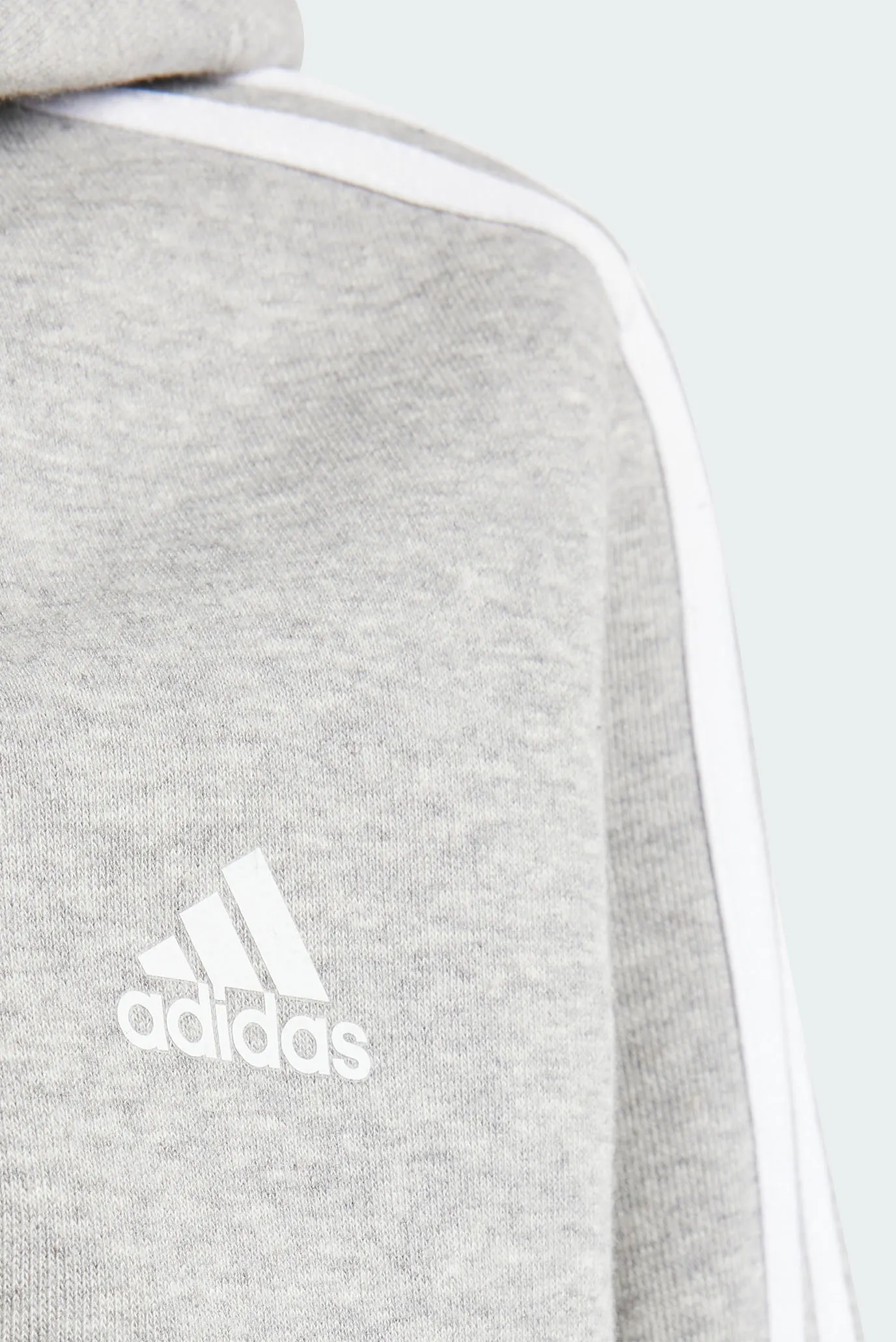 Дитяче сіре худі Essentials 3-Stripes Fleece Full-Zip adidas IS3241 ...