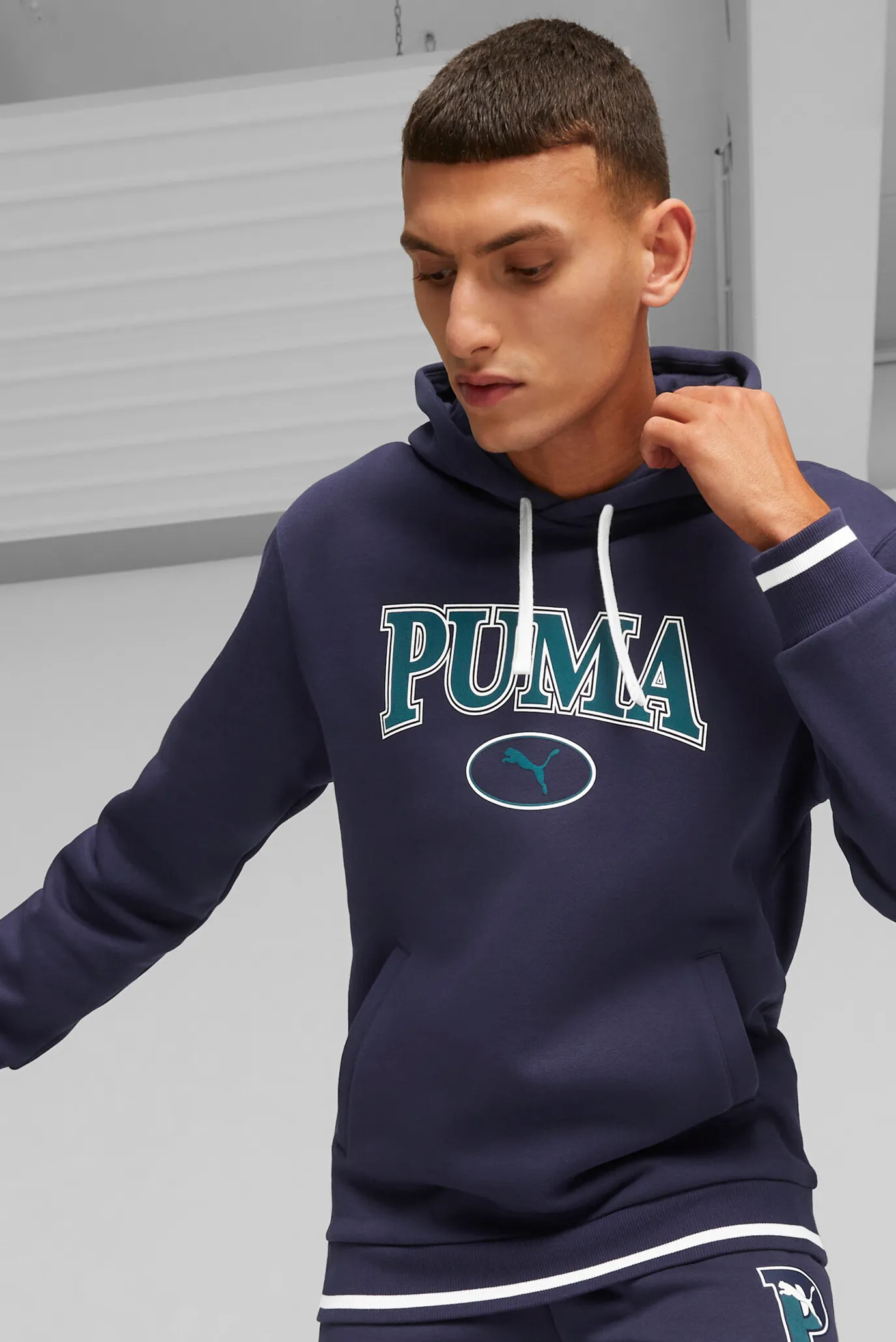 Чоловіче темно-синє худі PUMA SQUAD Men’s Hoodie PUMA 676017 — MD-Fashion