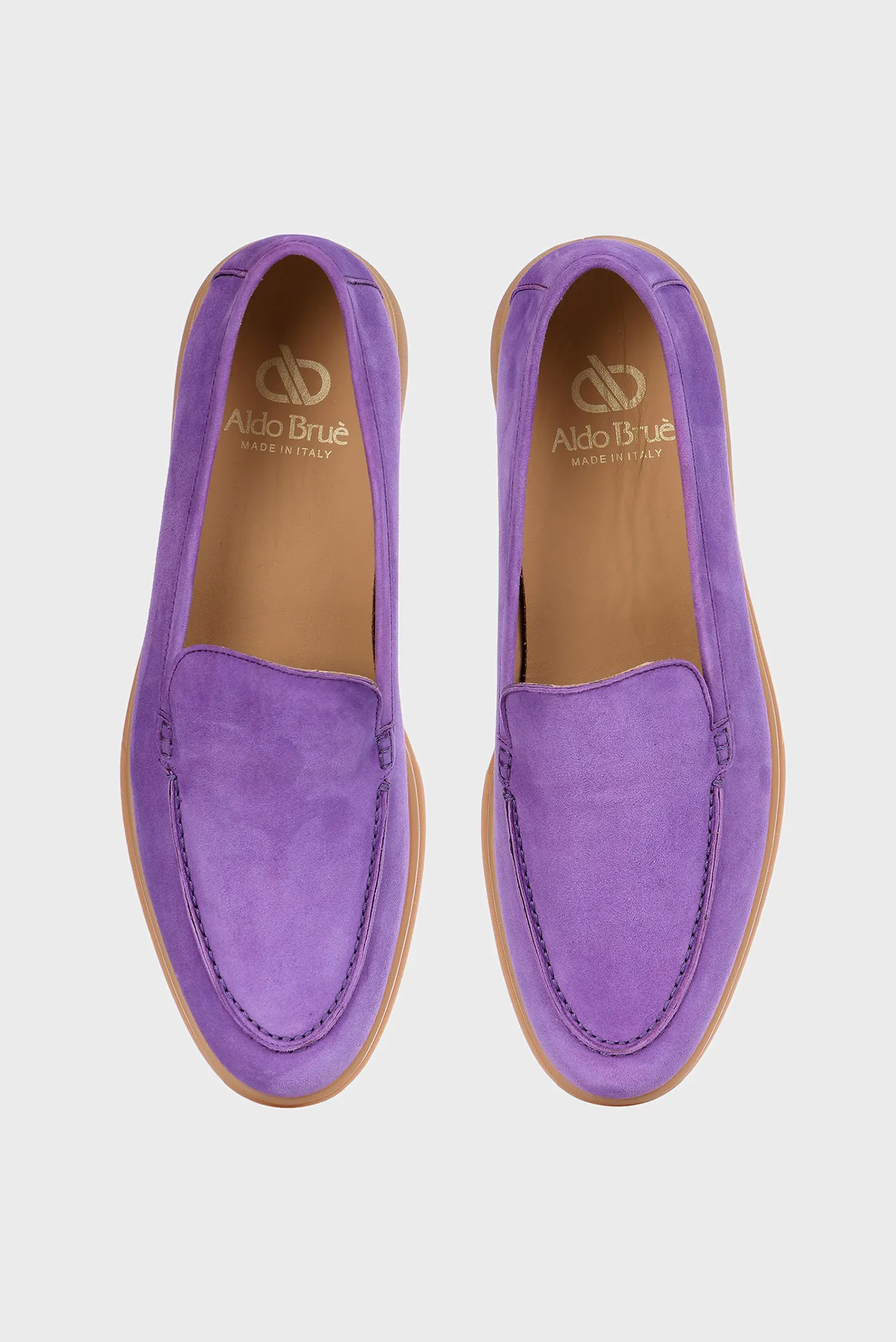 Женские фиолетовые замшевые лоферы Aldo Brue BD332N — MD-Fashion