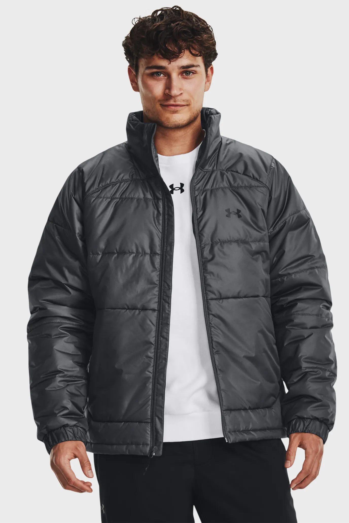 Чоловіча сіра куртка UA STRM INS JKT Under Armour 1380871-012 — MD-Fashion