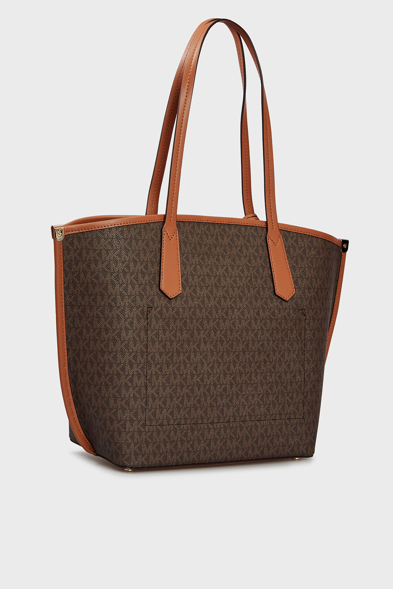 Женская коричневая сумка с узором Michael Kors 30T1GJBT3B_252 — MD-Fashion