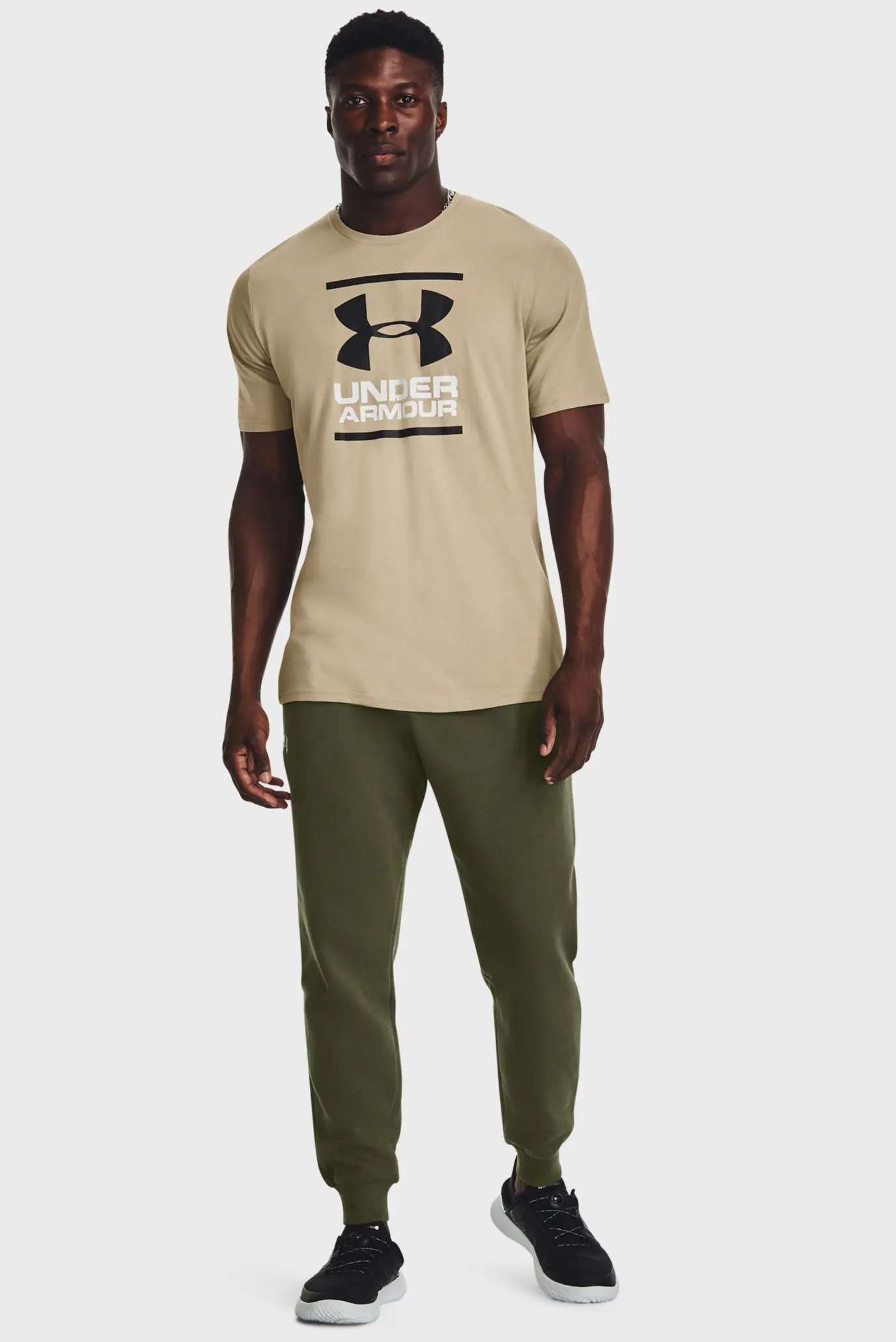 Чоловічі зелені спортивні штани UA Rival Fleece Joggers Under Armour ...