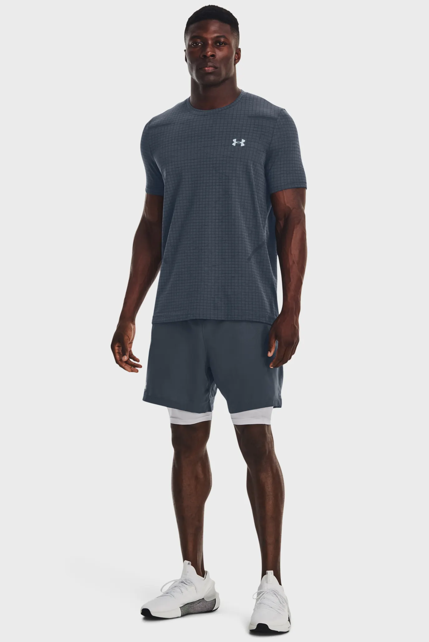 Чоловічі сірі шорти UA Vanish Woven 2in1 Sts Under Armour 1373764-044 ...