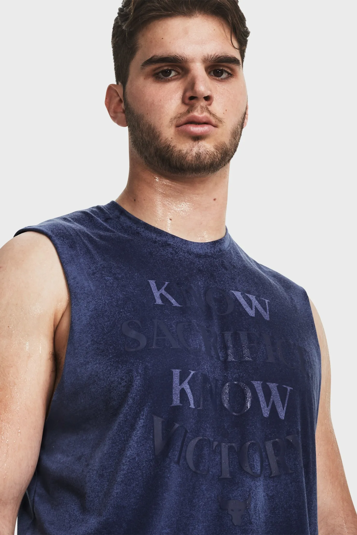 Чоловіча синя майка Project Rock Show Me Under Armour 1380180-480 — MD ...