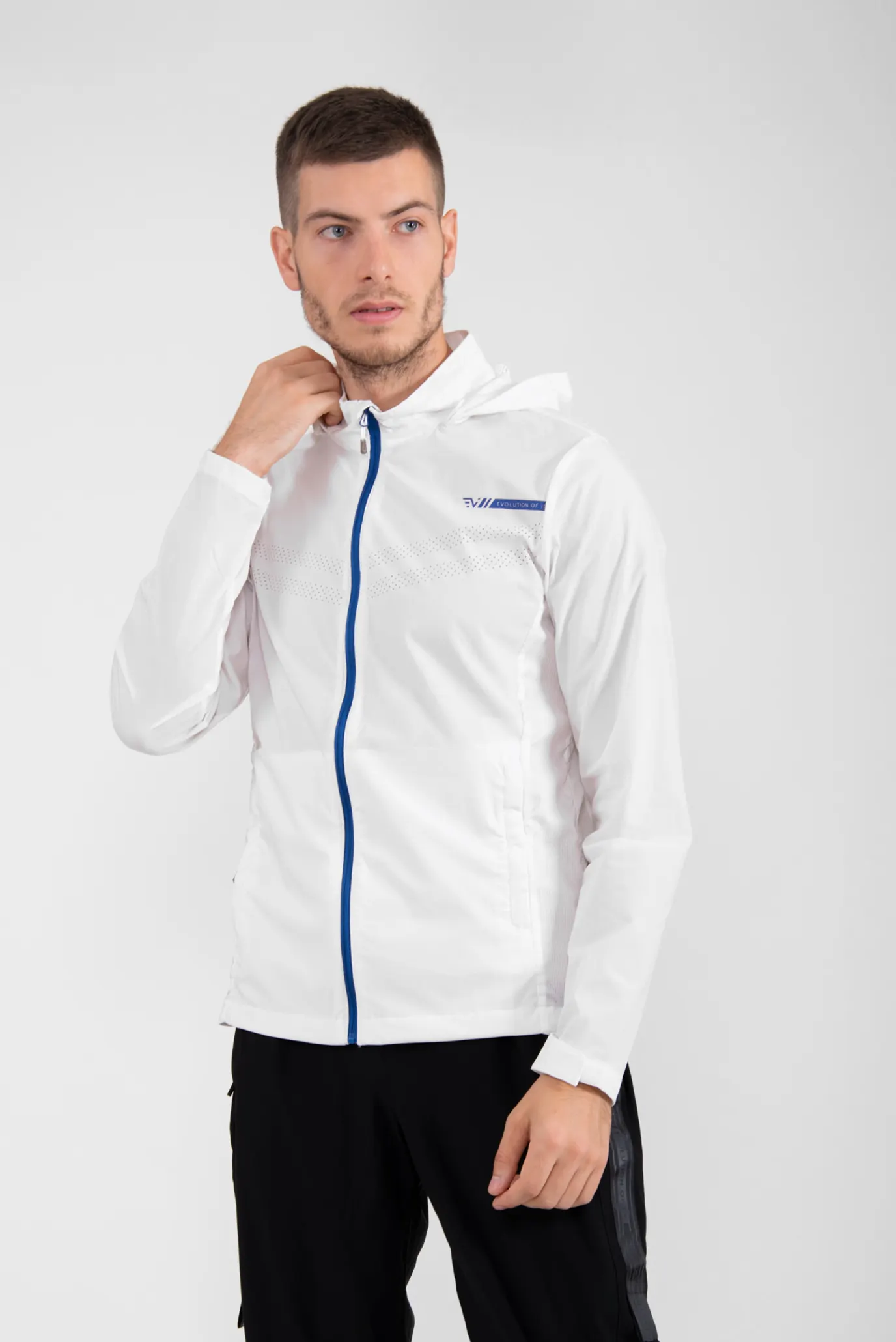 Мужская белая ветровка Evoids 552156-100 — MD-Fashion