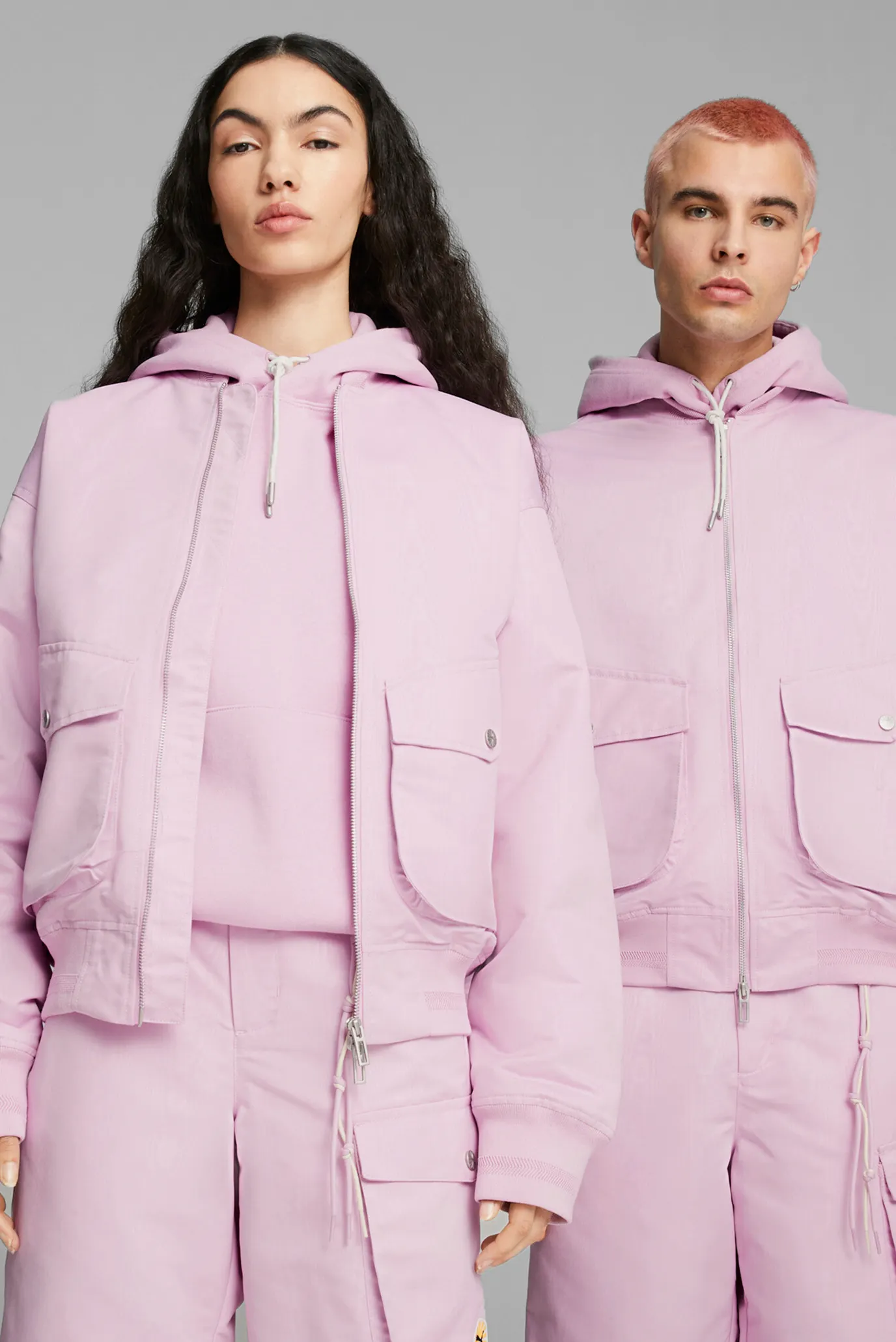 Розовая ветровка PUMA x PALOMO Jacket (унисекс) PUMA 538797 — MD-Fashion