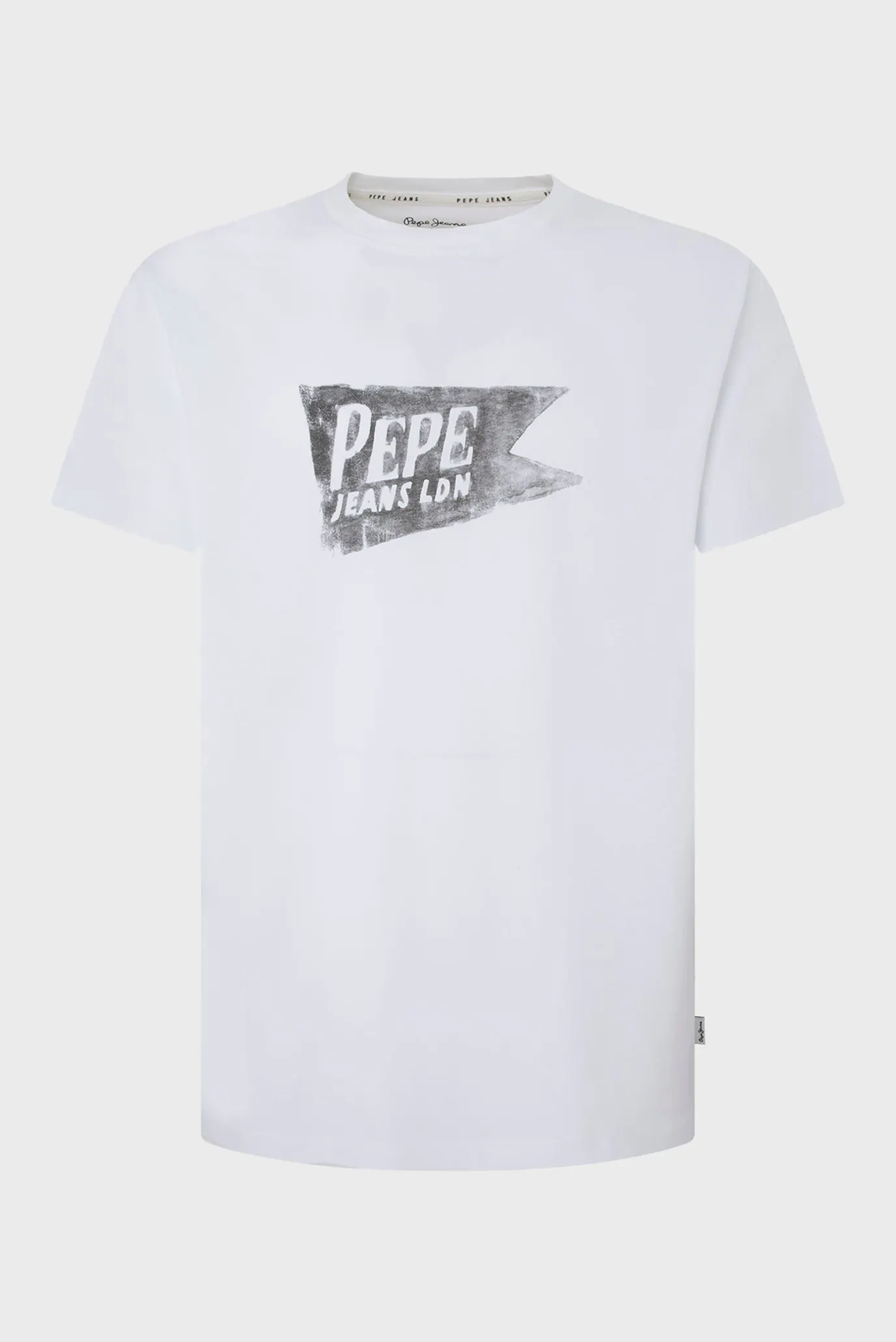 Чоловіча біла футболка SINGLE CARDIFF Pepe Jeans PM509401 — MD-Fashion