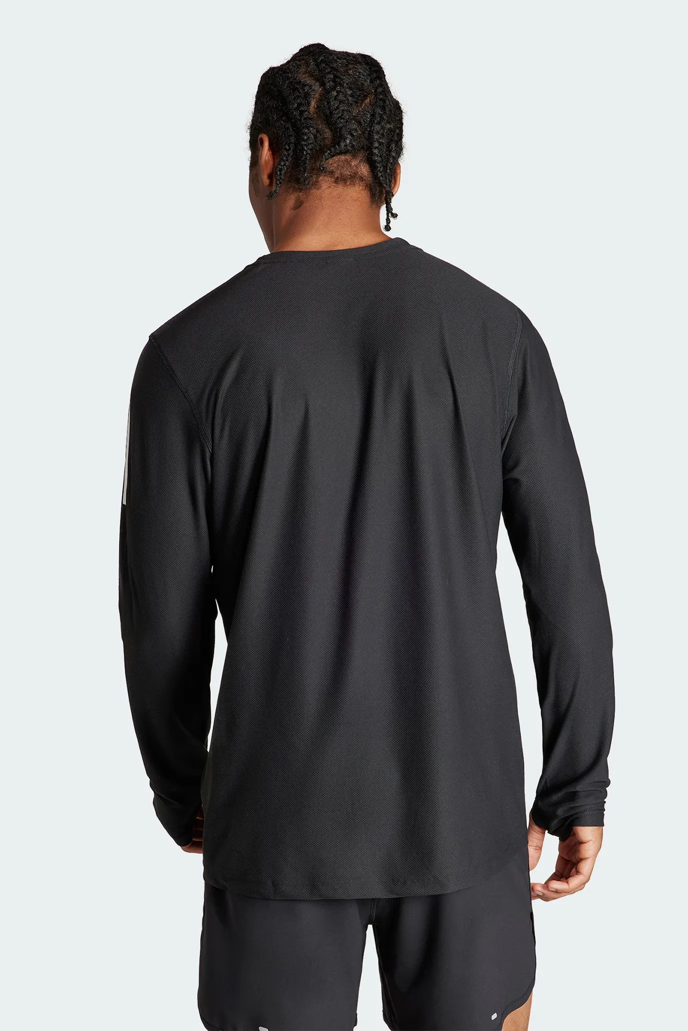 Чоловічий чорний лонгслів Own The Run adidas IN1486 — MD-Fashion