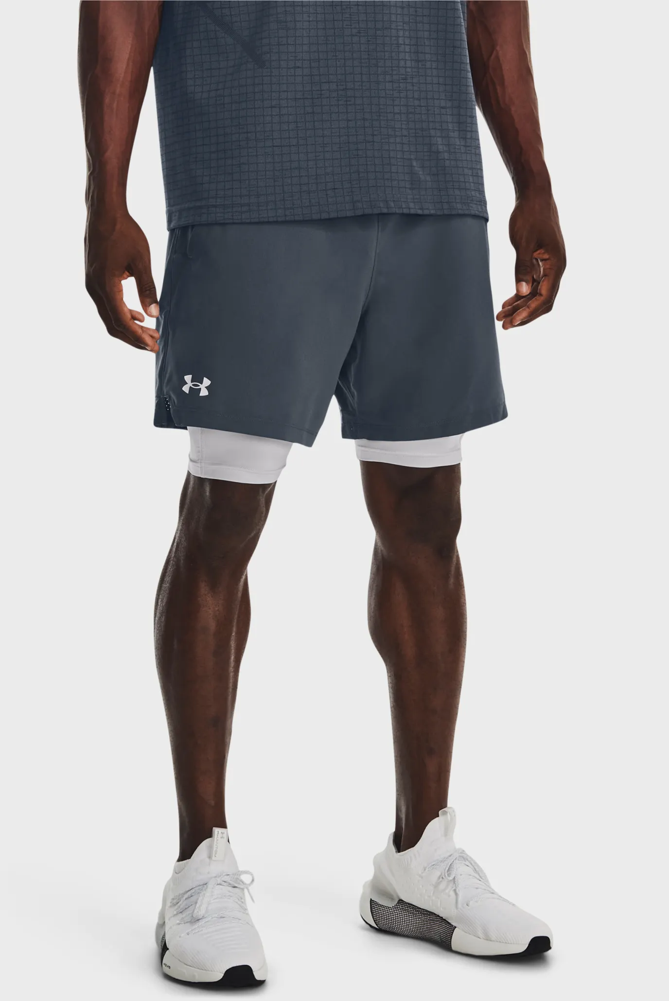 Чоловічі сірі шорти UA Vanish Woven 2in1 Sts Under Armour 1373764-044 ...