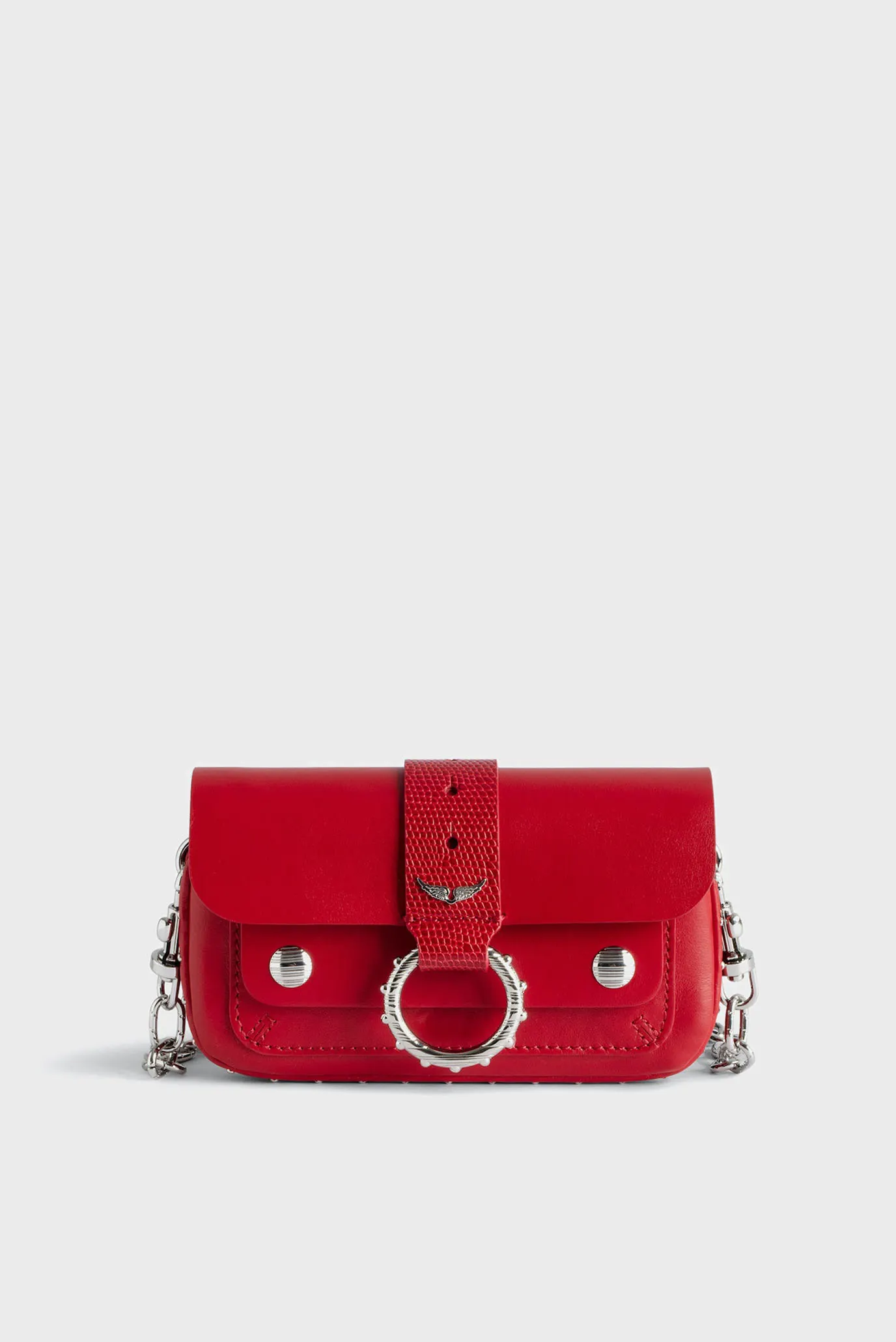 Жіноча червона шкіряна сумка KATE ZADIG&VOLTAIRE LWBA02387_POWER — MD ...