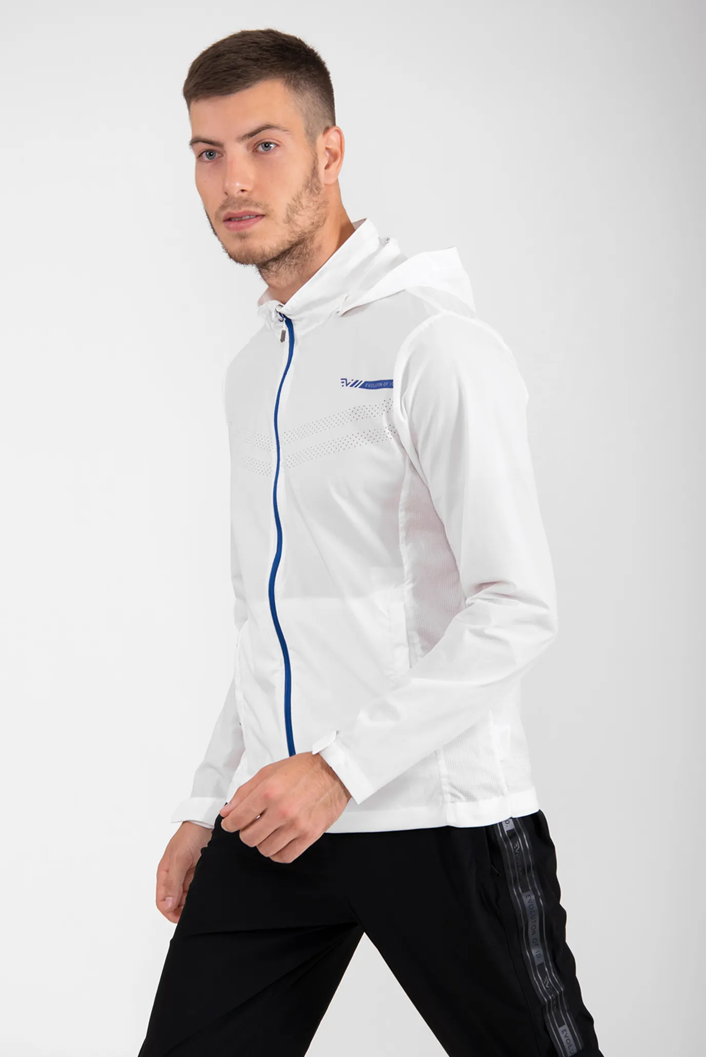 Мужская белая ветровка Evoids 552156-100 — MD-Fashion