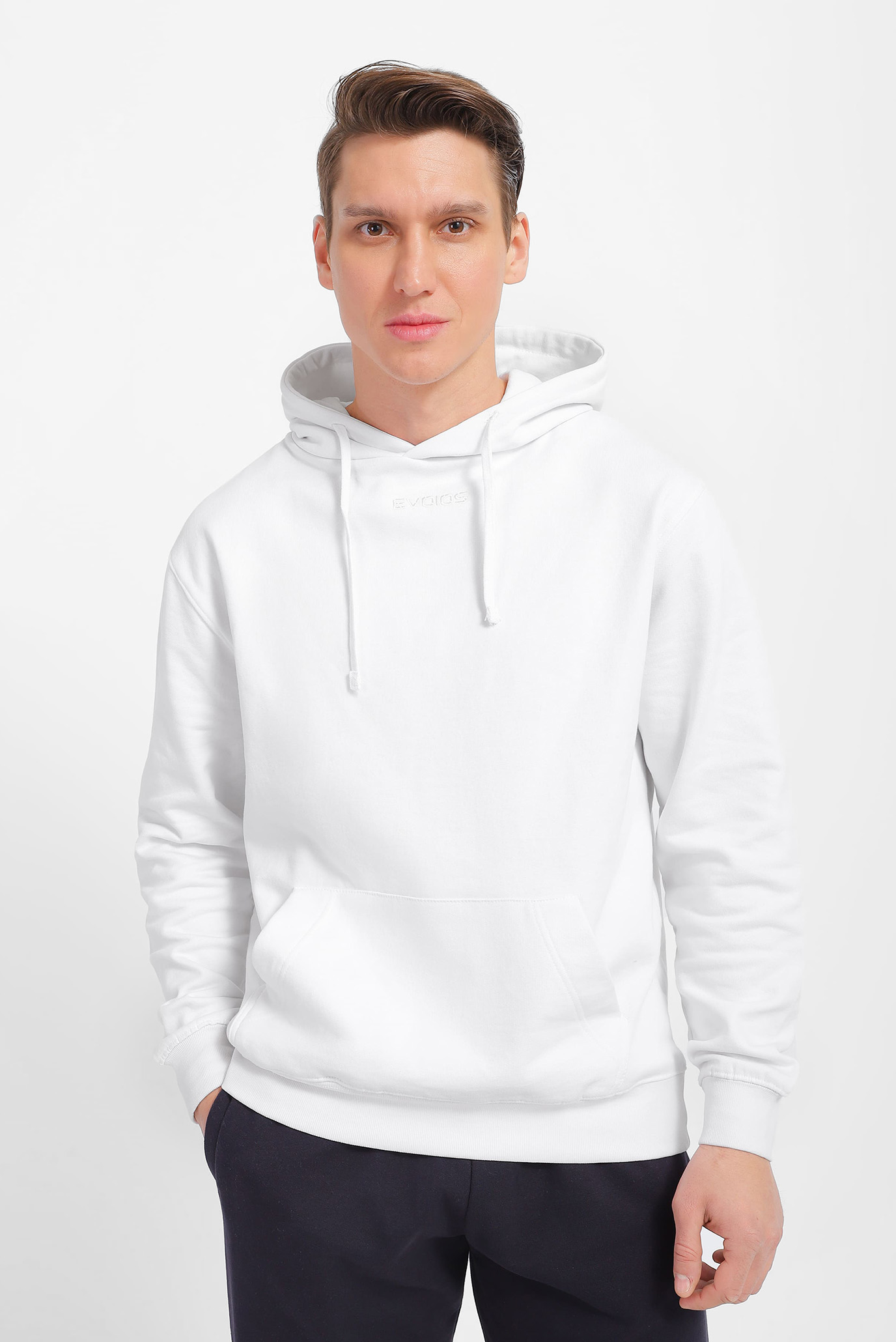 Мужское белое худи Kemble Evoids 742222-100 — MD-Fashion