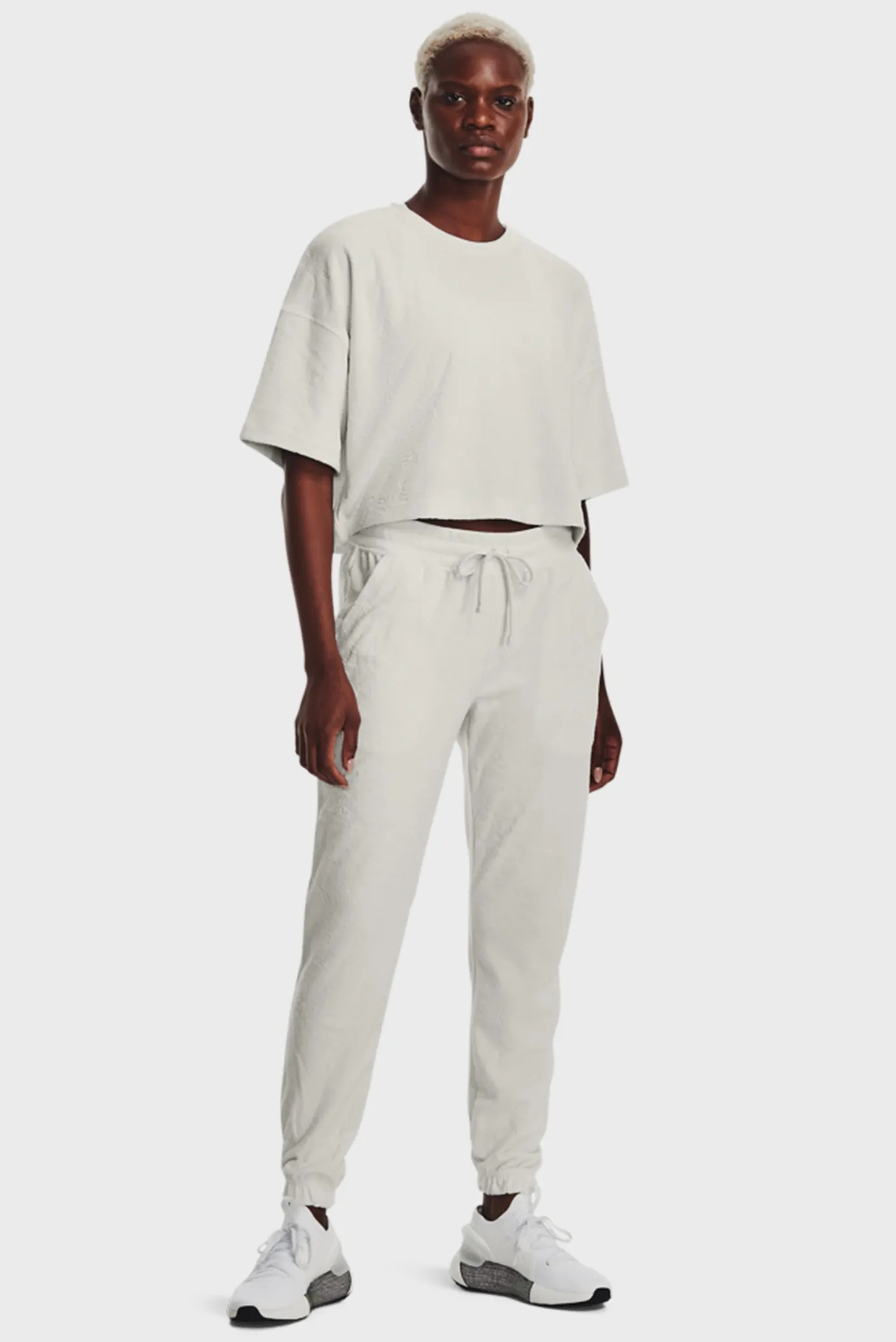 Женский белый топ Journey Terry SS Under Armour 1376914-006 — MD-Fashion