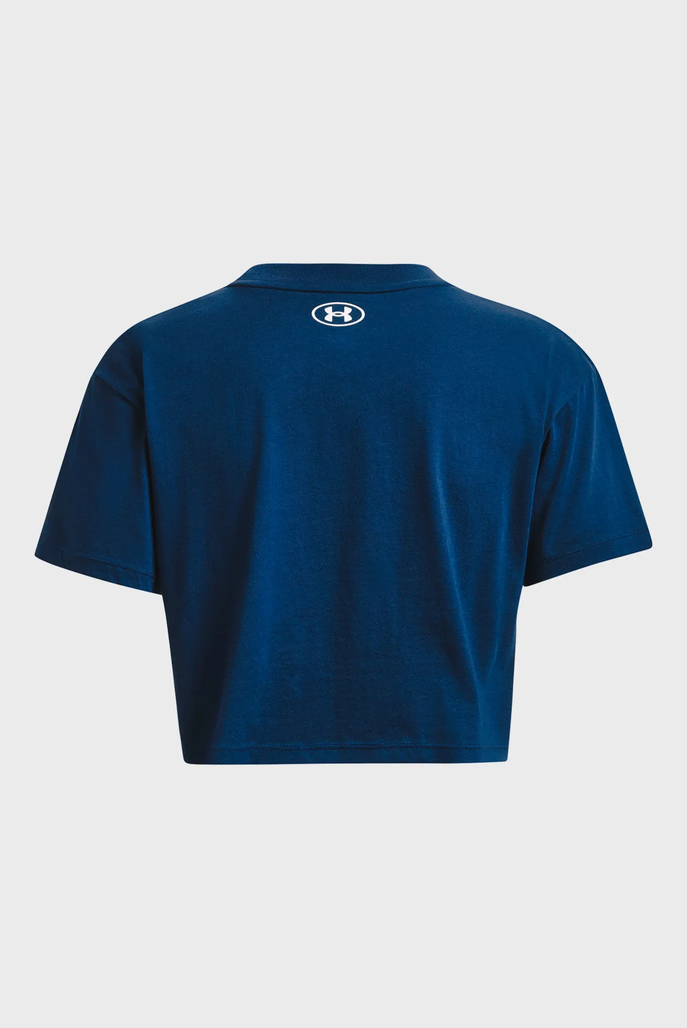 Жіноча синя футболка UA COLLEGIATE CREST CROP SS Under Armour 1379402 ...