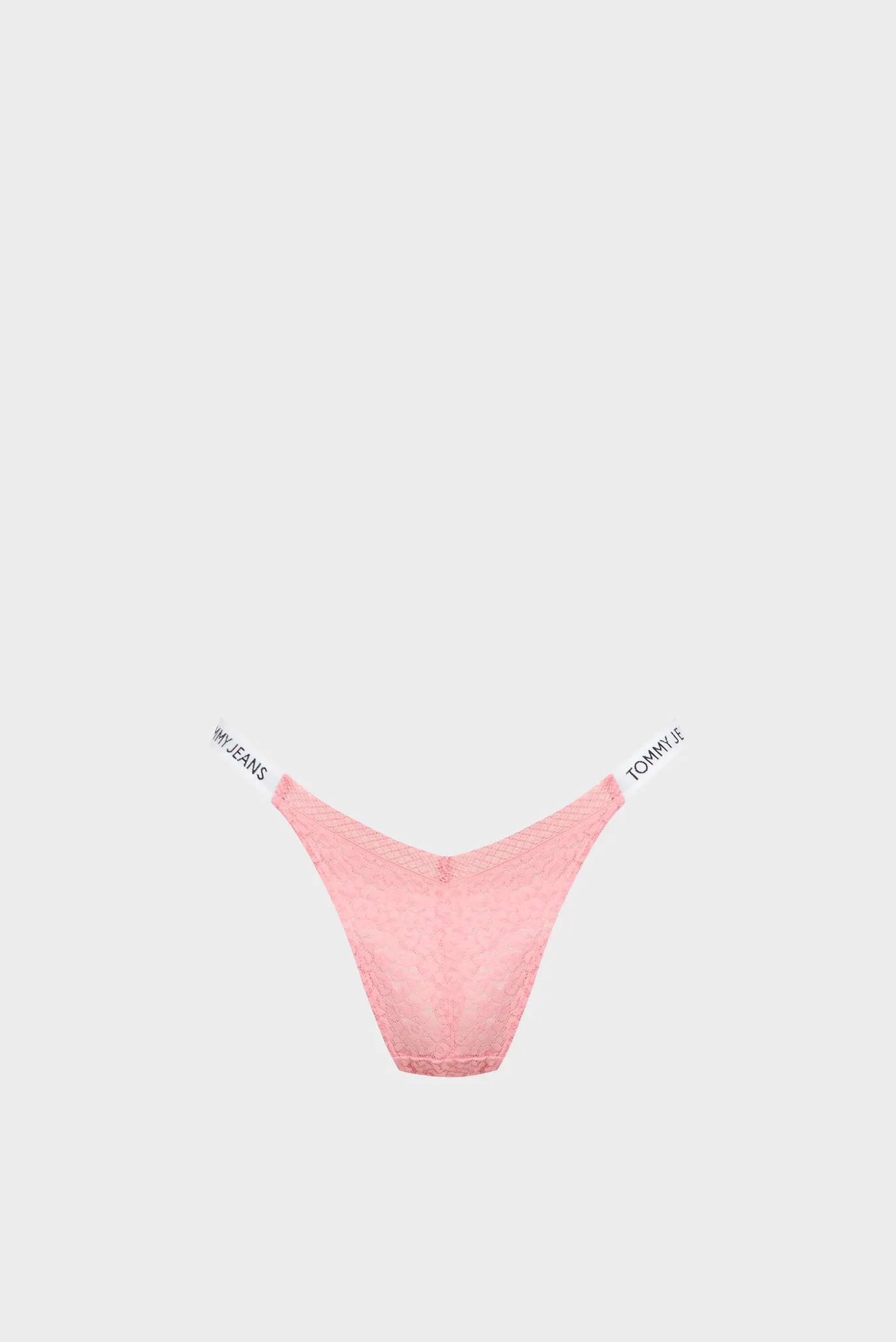 Жіночі рожеві трусики HIGH LEG THONG Tommy Jeans UW0UW05160 — MD-Fashion