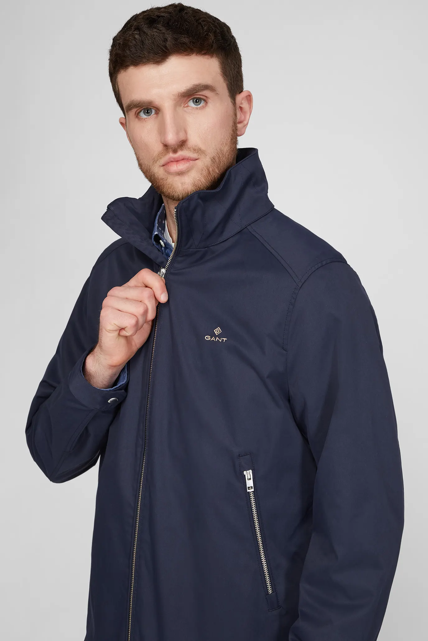 Чоловіча темно-синя куртка MIDLENGTH Gant 7006120 — MD-Fashion
