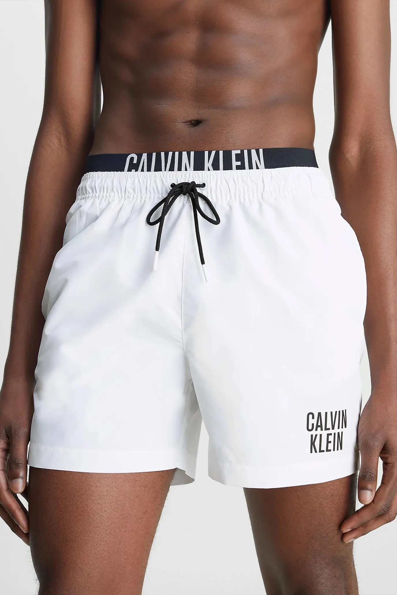 Чоловічі білі плавальні шорти MEDIUM DOUBLE WB-NOS Calvin Klein ...
