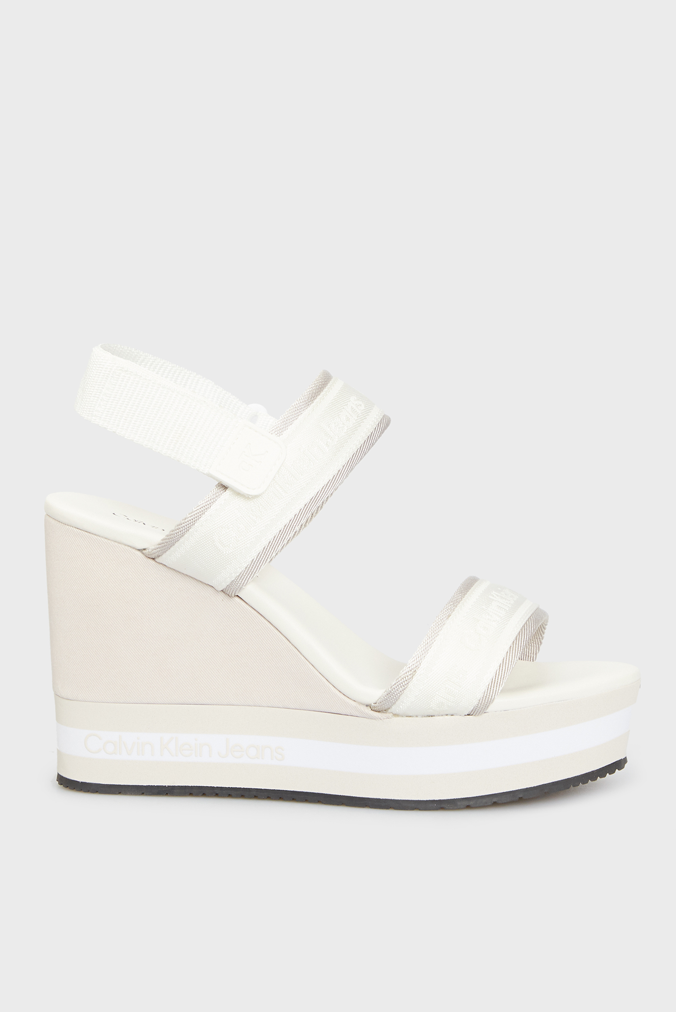 Женские белые босоножки WEDGE SANDAL SLING PES Calvin Klein Jeans ...