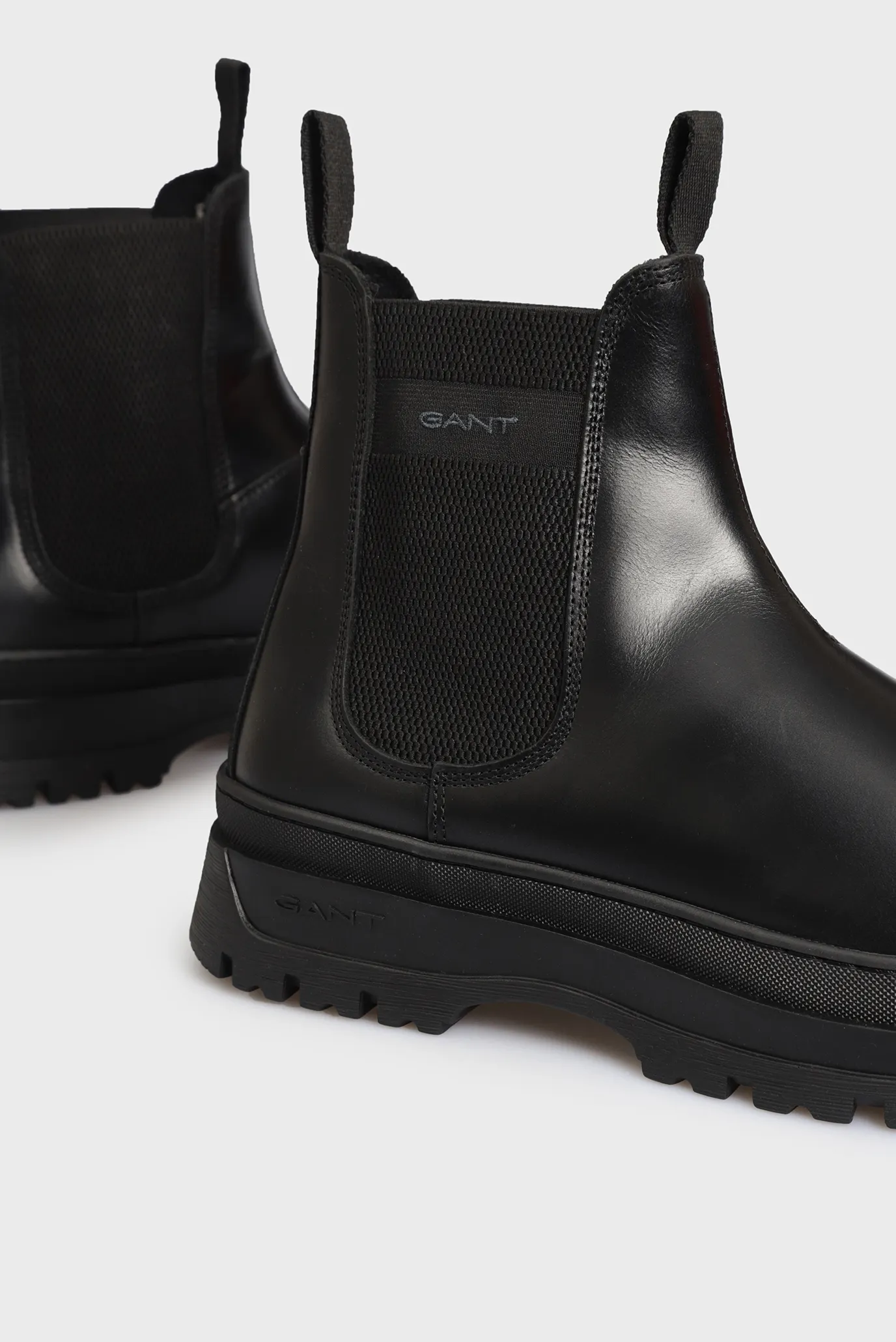 Чоловічі чорні шкіряні челсі Gant 25651378 — MD-Fashion