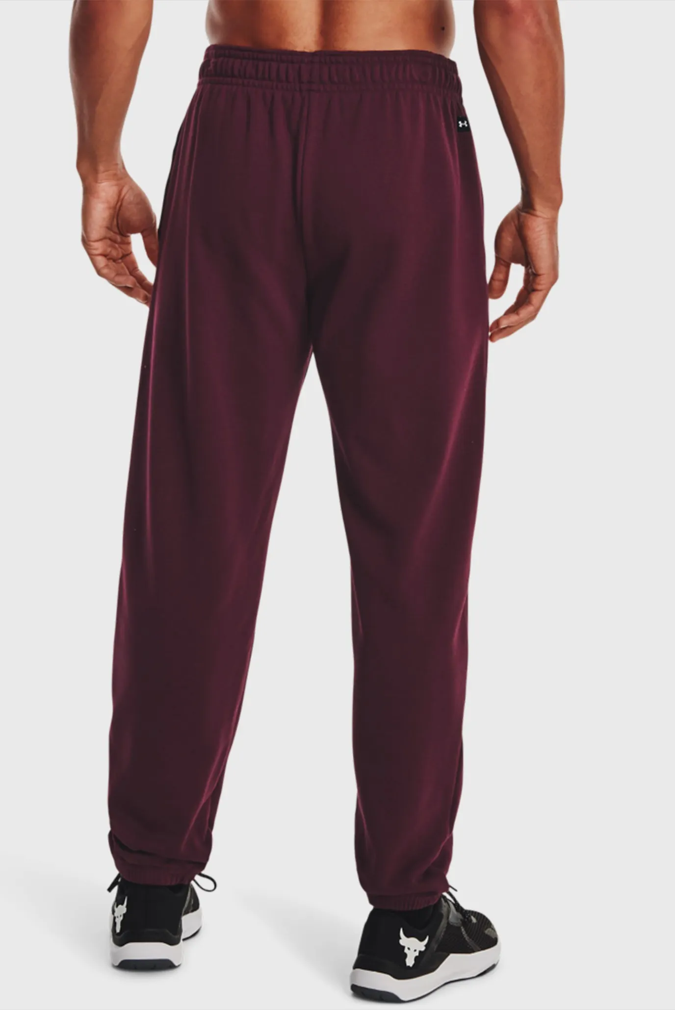 Чоловічі бордові спортивні штани UA Pjt Rck Hwt Terry Pnt Under Armour ...