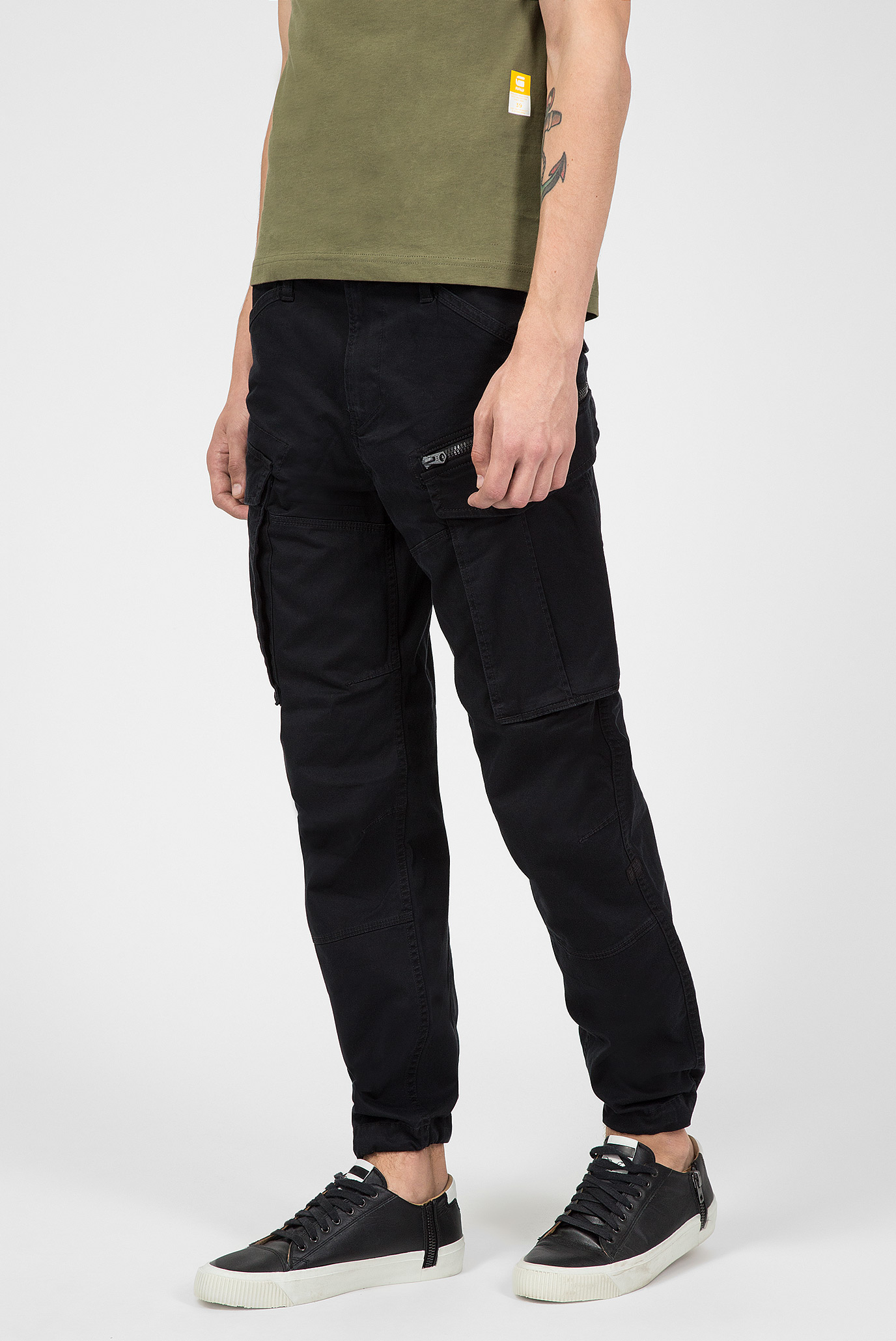 Мужские черные карго Rovic zip 3D tapered 6484 G-Star RAW D02190,5126 ...