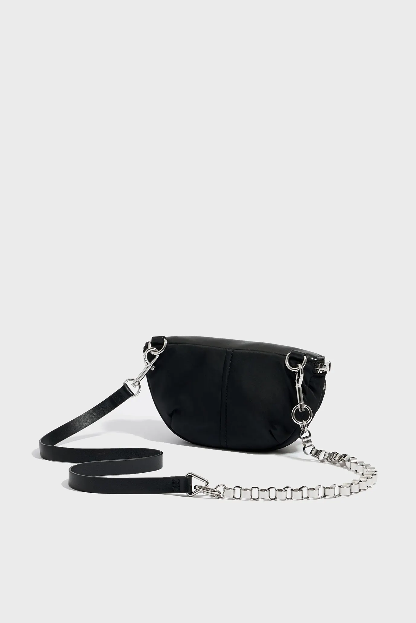 Жіноча чорна шкіряна поясна сумка Bimba Y Lola 231BBAZ5H.T2000 — MD-Fashion