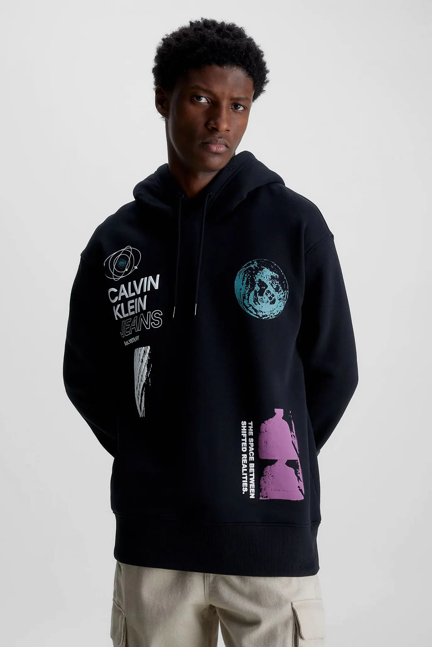 Чоловіче чорне худі FUTURE FADE MULTI GRAPHIC HOODIE Calvin Klein Jeans ...