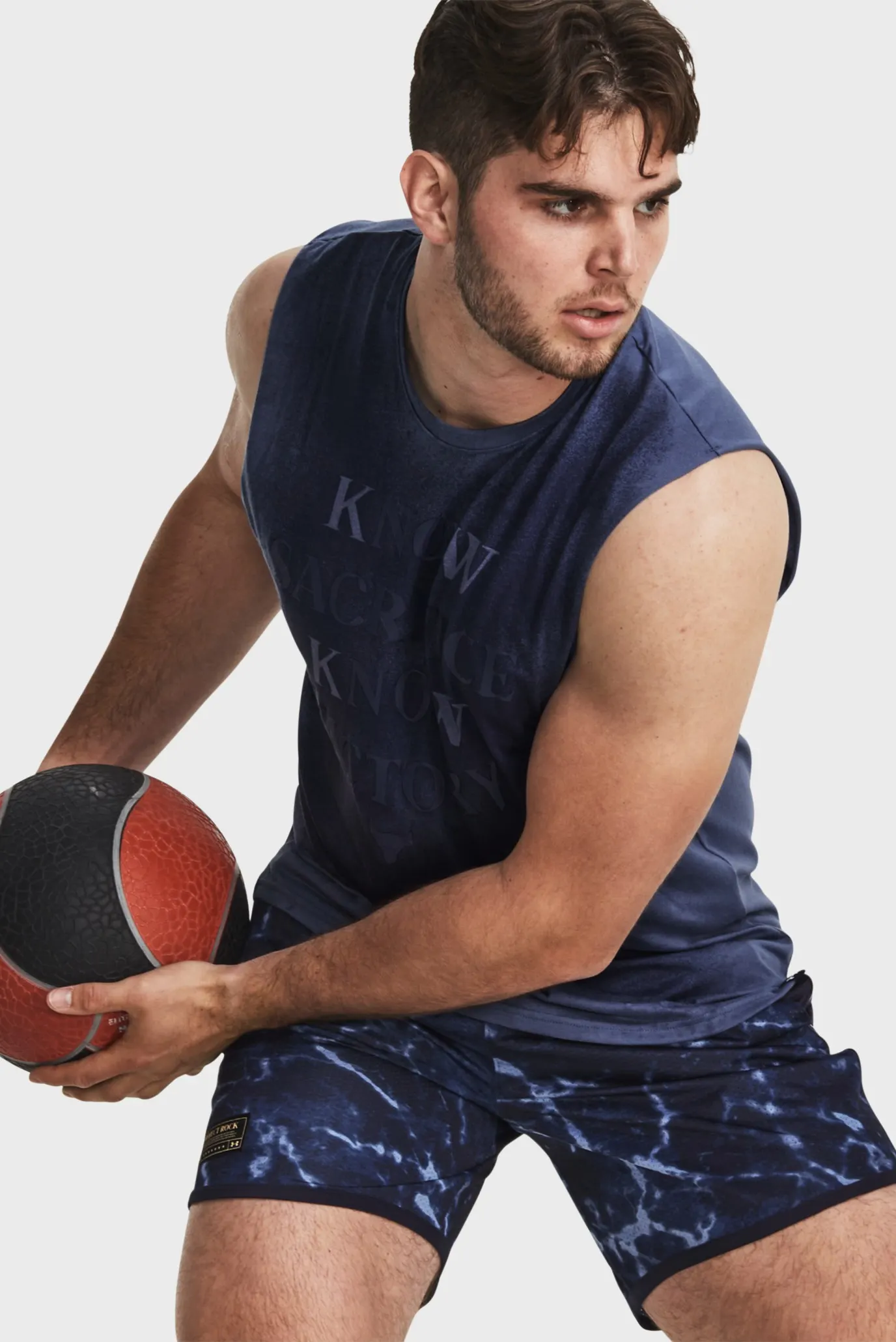 Чоловіча синя майка Project Rock Show Me Under Armour 1380180-480 — MD ...